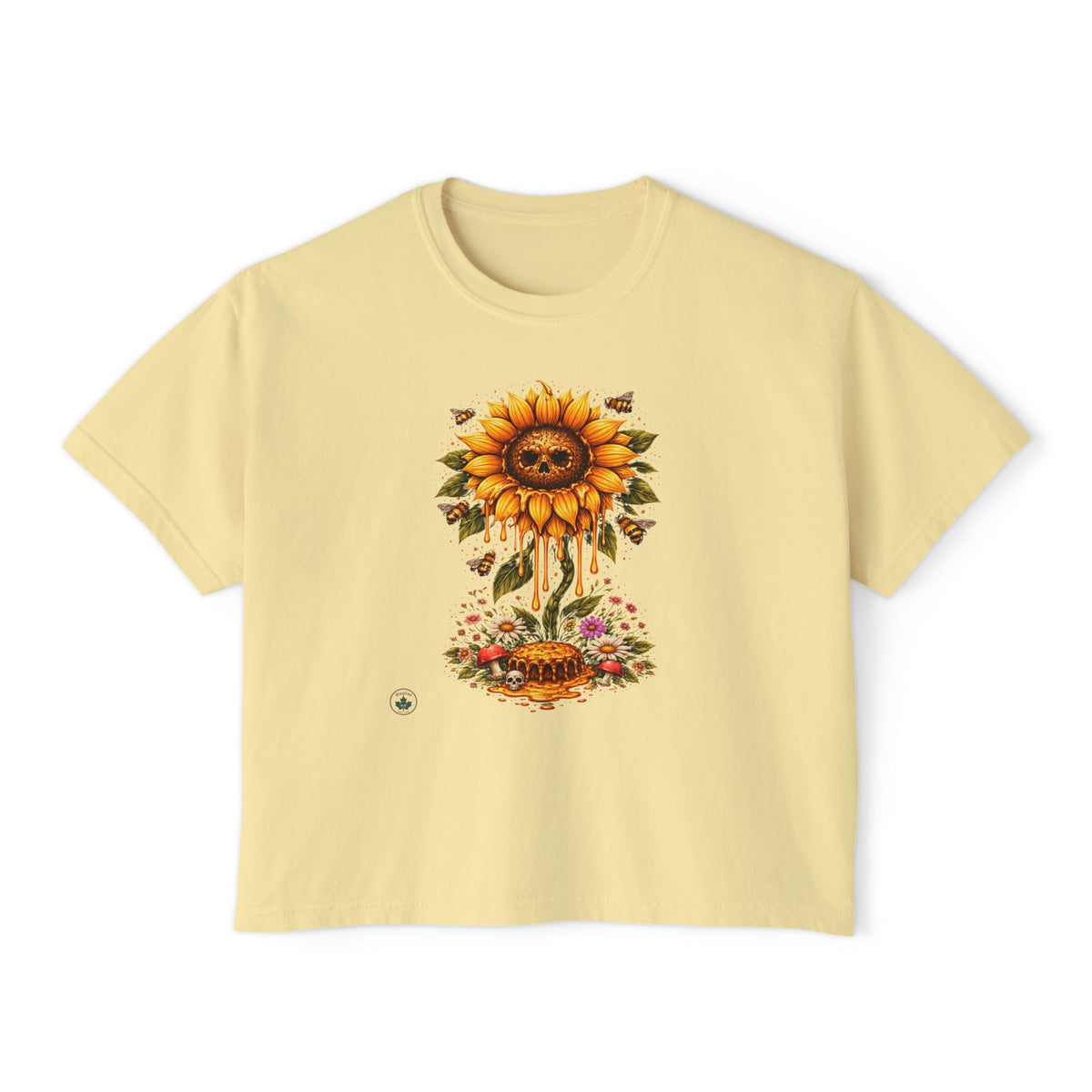 Sunflower Spirit Women's Boxy Tee – Maples Bone Yard